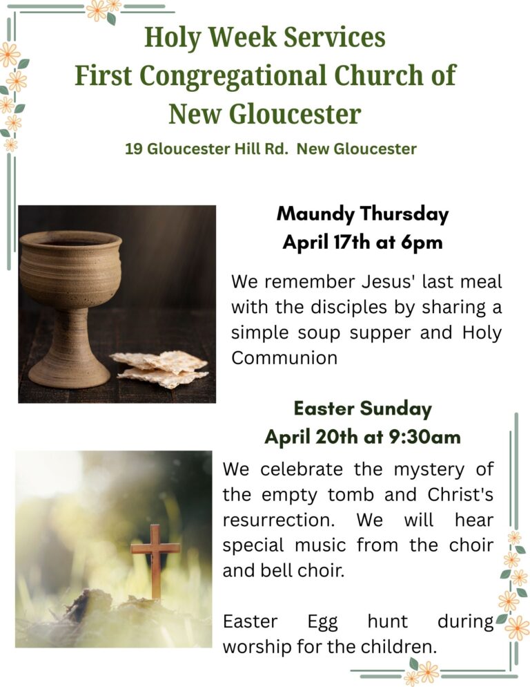 Holy Week 2025 | First Congregational-Christian Church